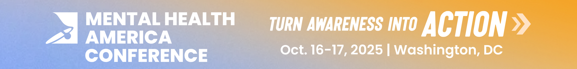 2025 Mental Health America Conference Main banner